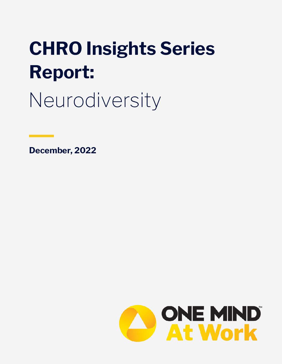 Embracing Neurodiversity - One Mind