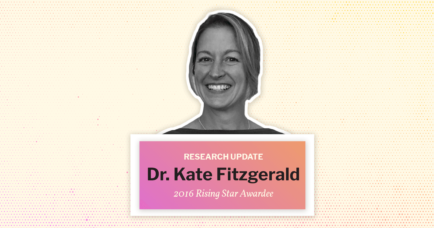 Dr. Kate Fitzgerald - Reducing anxiety in preschool-aged children - One ...